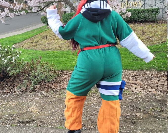 Green Ninja Inspired Cosplay ADULT Kigurumi Onesie, Orand Leg Warmer Pj ...