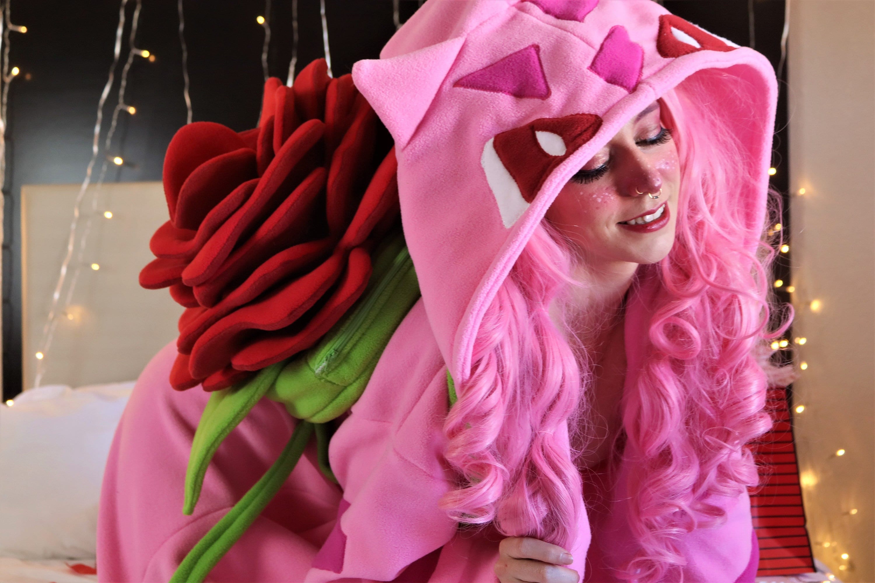 Rose Bulb Inspired COSPLAY Kigurumi and Backpack Valentine | Etsy