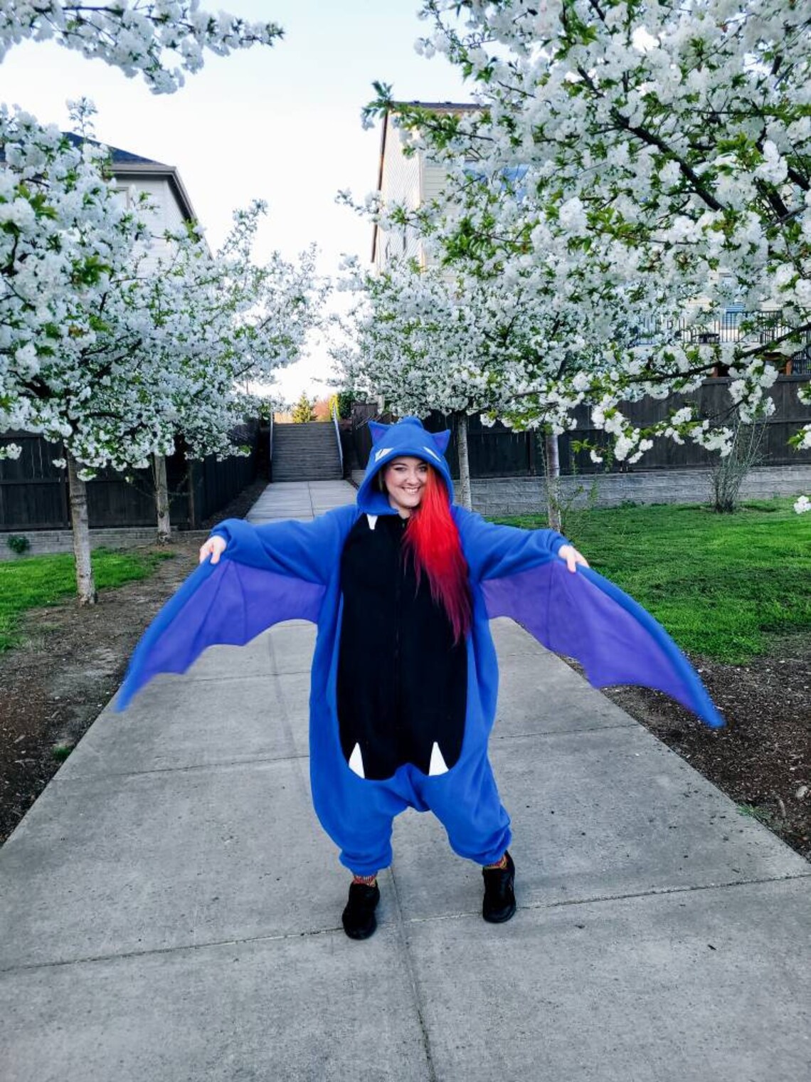 Big Bat Inspired Cosplay ADULT Kigurumi Onesie Winged Pj - Etsy
