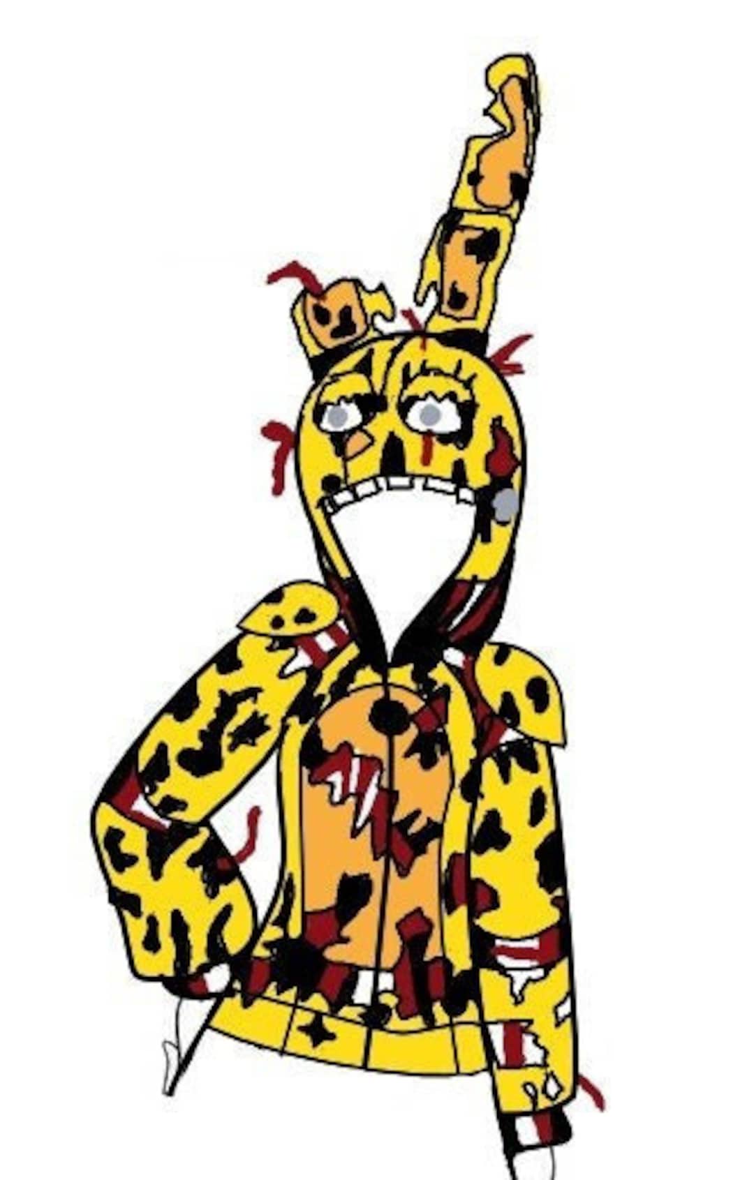 SPRING Loaded TRAP Animatronic Rabbit Inspired Cosplay HOODIE All Sizes ...