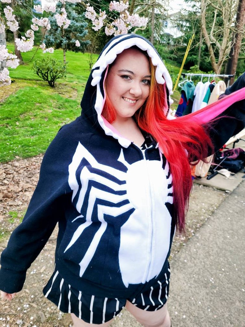 Venomous Spider Inspired COSPLAY HOODIE Arachnid Inspired | Etsy