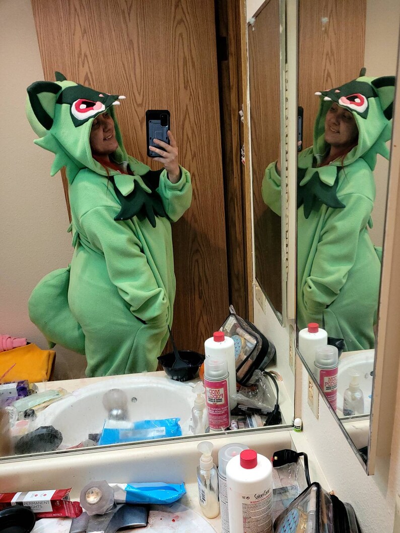 Grass Cat Sprig Inspired Cosplay ADULT Kigurumi Onesie Plush - Etsy