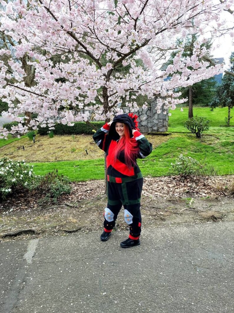 Explosive Hero Inspired Cosplay ADULT Kigurumi Onesie My - Etsy