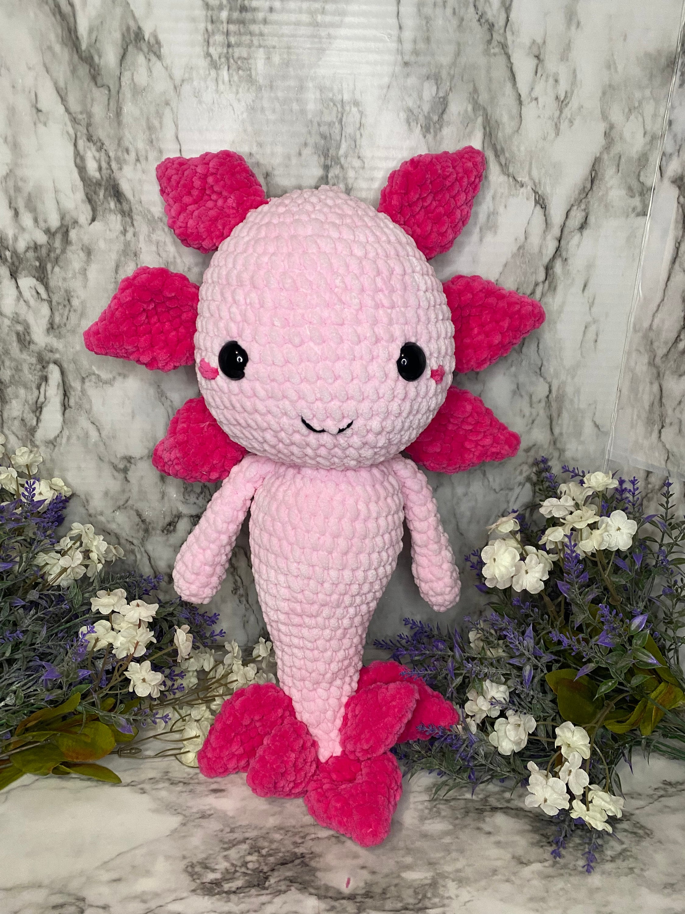 Axolotl, Amigurumi, Pink Axolotl, Cute Axolotl, Crocheted Axolotl ...