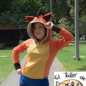 Crash Cosplay Bandicoot Hoodie - Etsy
