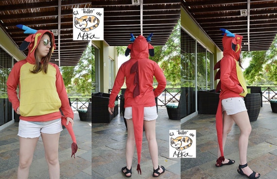 Red Dragon Mushu Cosplay Hoodie | Etsy