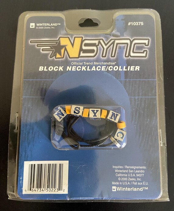 Rare Hard to Find Classic NSYNC Block Necklace / Coll… - Gem