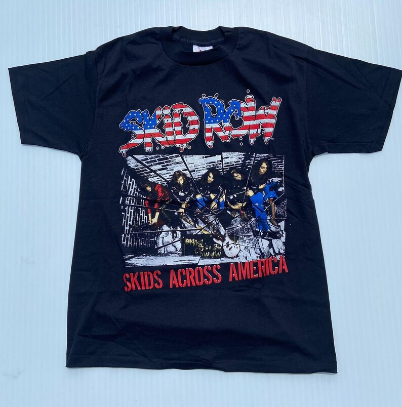 Very Rare Officially Licensed Skid Row Skids Across America T Shirt ...