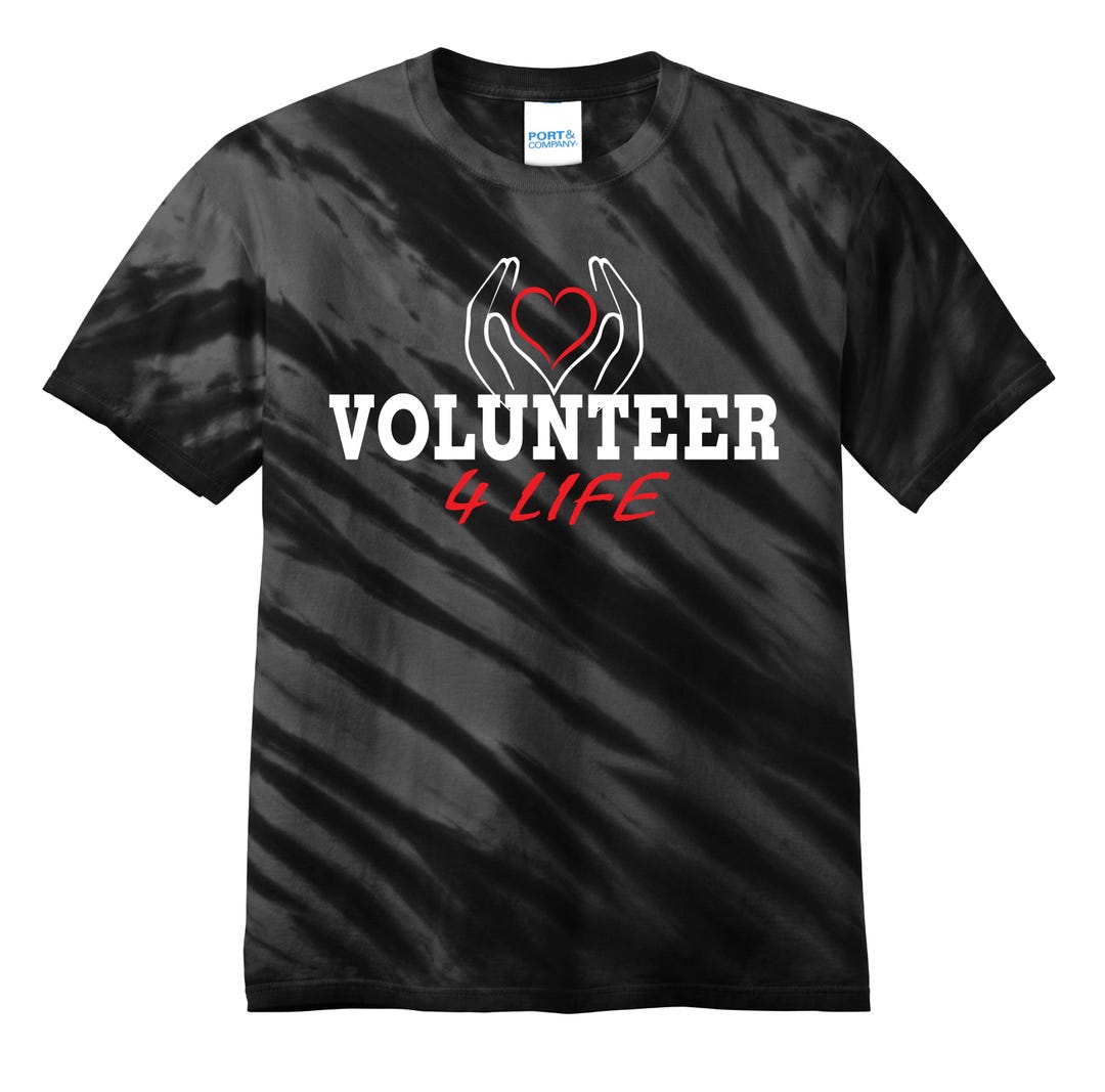 Exclusive Volunteer for Life T Shirt Inspirational Helping Others Men's ...