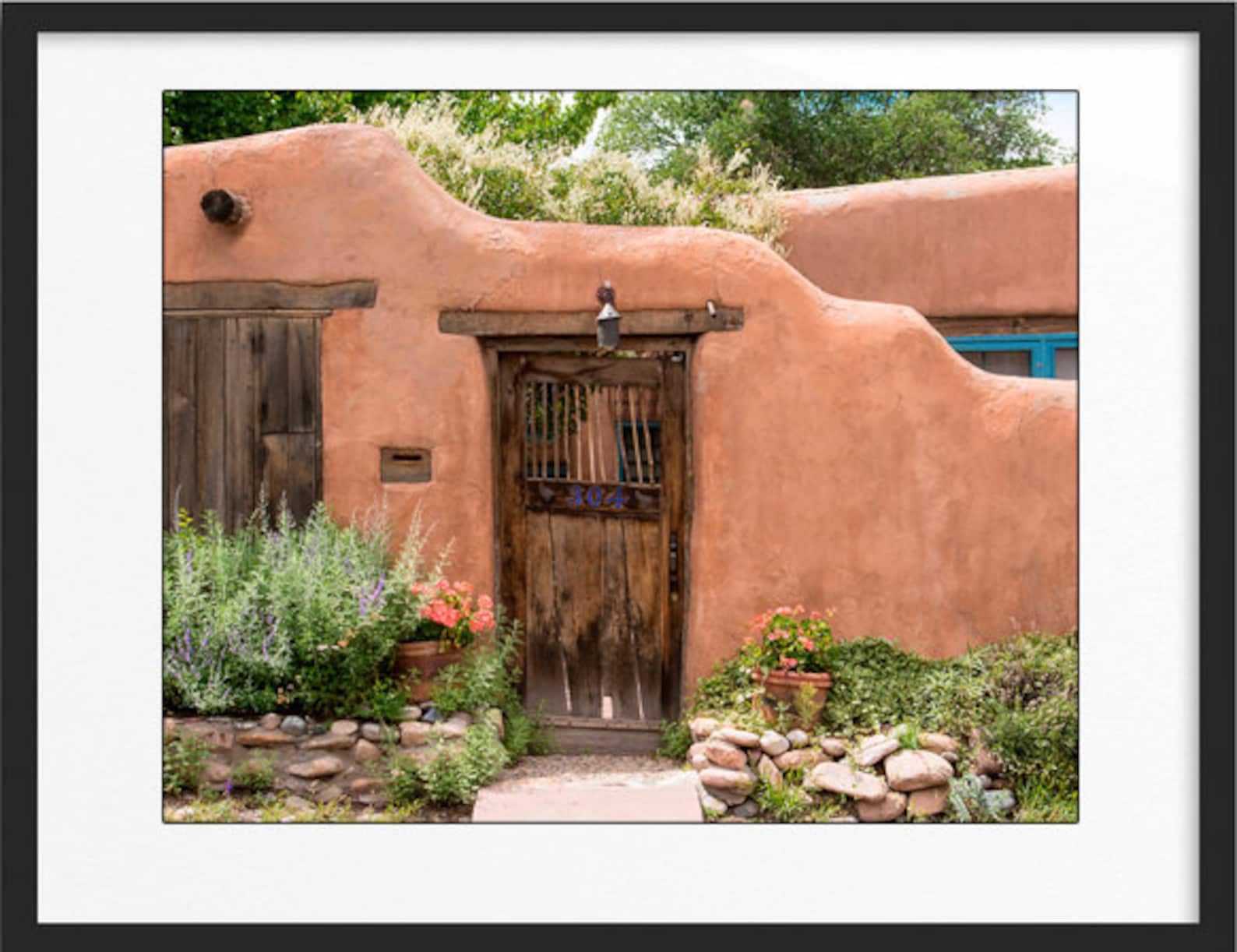 Santa Fe Photography, Southwestern Decor, Santa Fe Adobe Wall, Rustic ...
