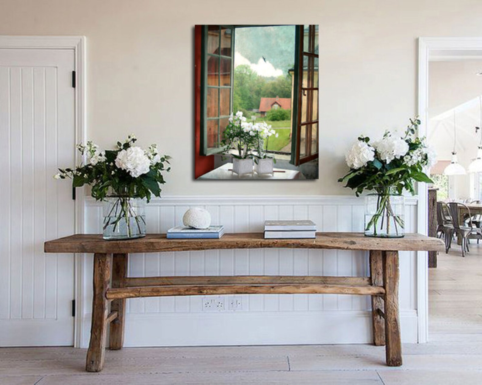 Window Photo Art, Rustic Decor, Country Farmhouse Decor, Window Art ...