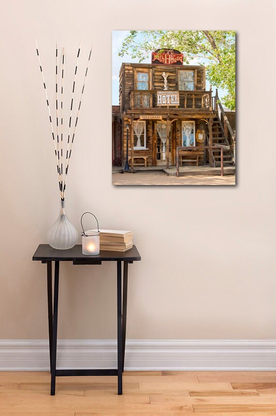 Rustic Decor, Old Hotel Photo, Western Decor, Ghost Town Photo, Vintage ...