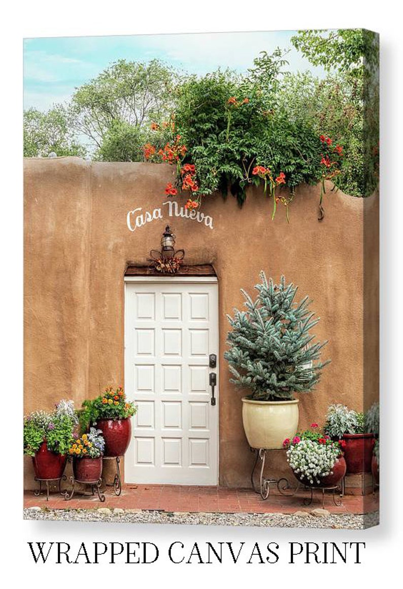White Door Photo Art Santa Fe Door Neutral Colors Rustic - Etsy