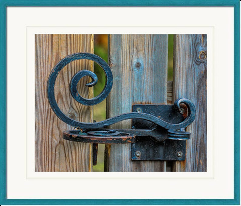 Old Gate Handle Print Rustic Metal Gate Handle Rustic Decor - Etsy