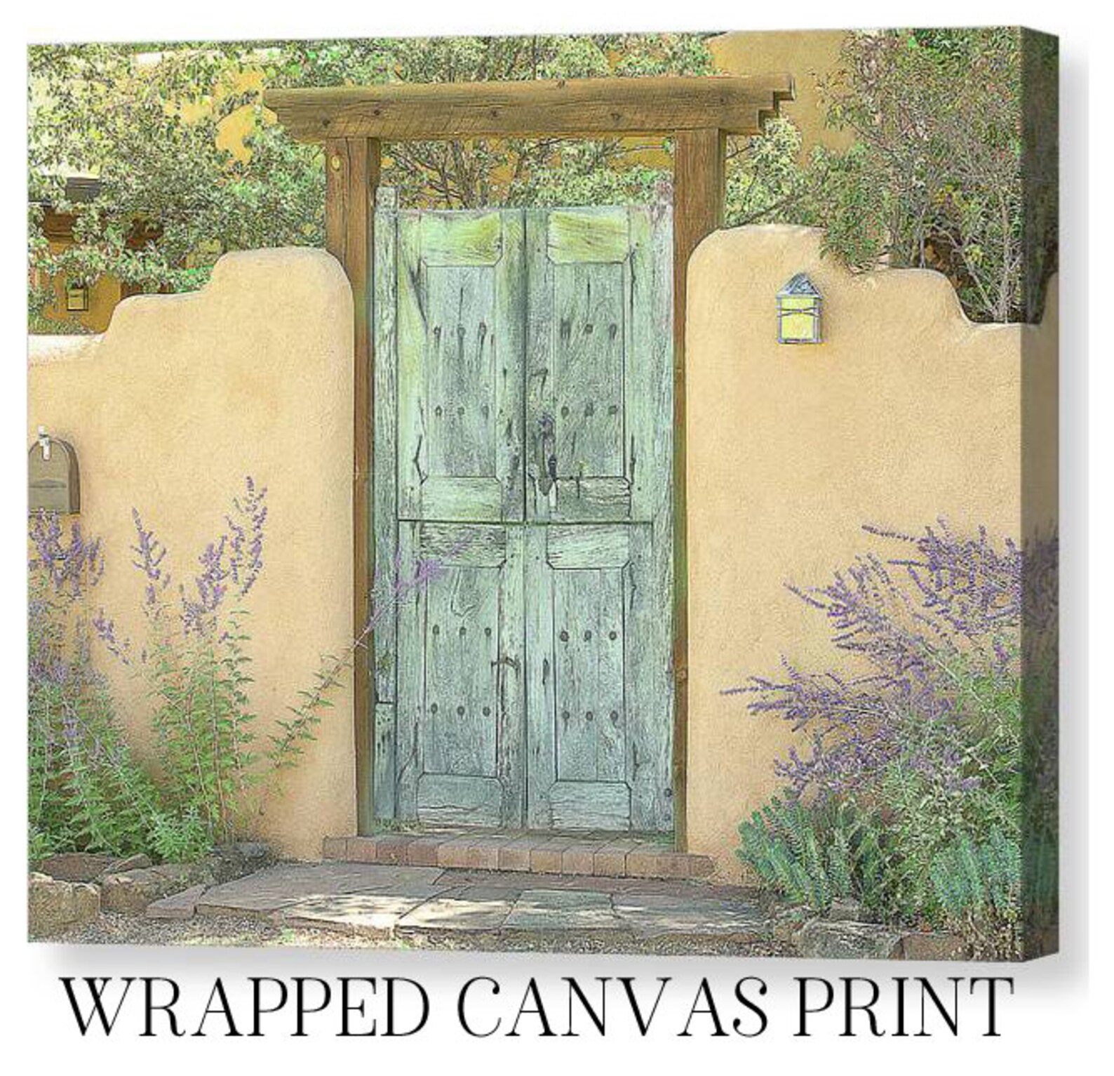 Southwest Decor, Rustic Door Art Print, Santa Fe Decor, Southwestern ...