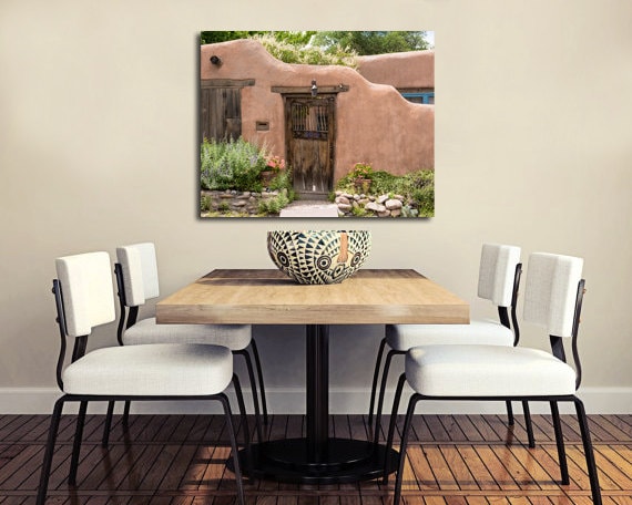 Santa Fe Photography, Southwestern Decor, Santa Fe Adobe Wall, Rustic ...
