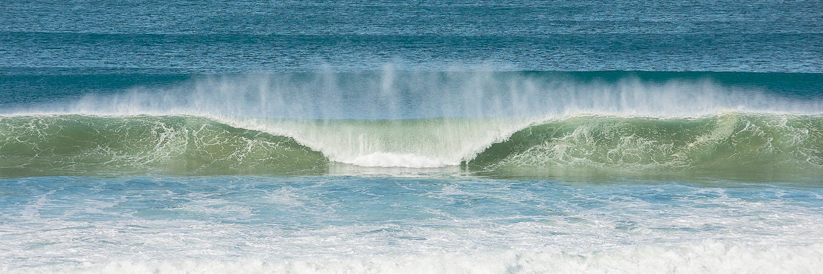 PANORAMIC Print of the Perfect Wave, Big Sur Ocean Photo, Beach Decor ...
