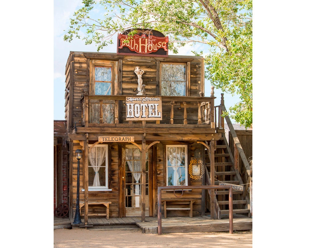 Rustic Decor, Old Hotel Photo, Western Decor, Ghost Town Photo, Vintage ...