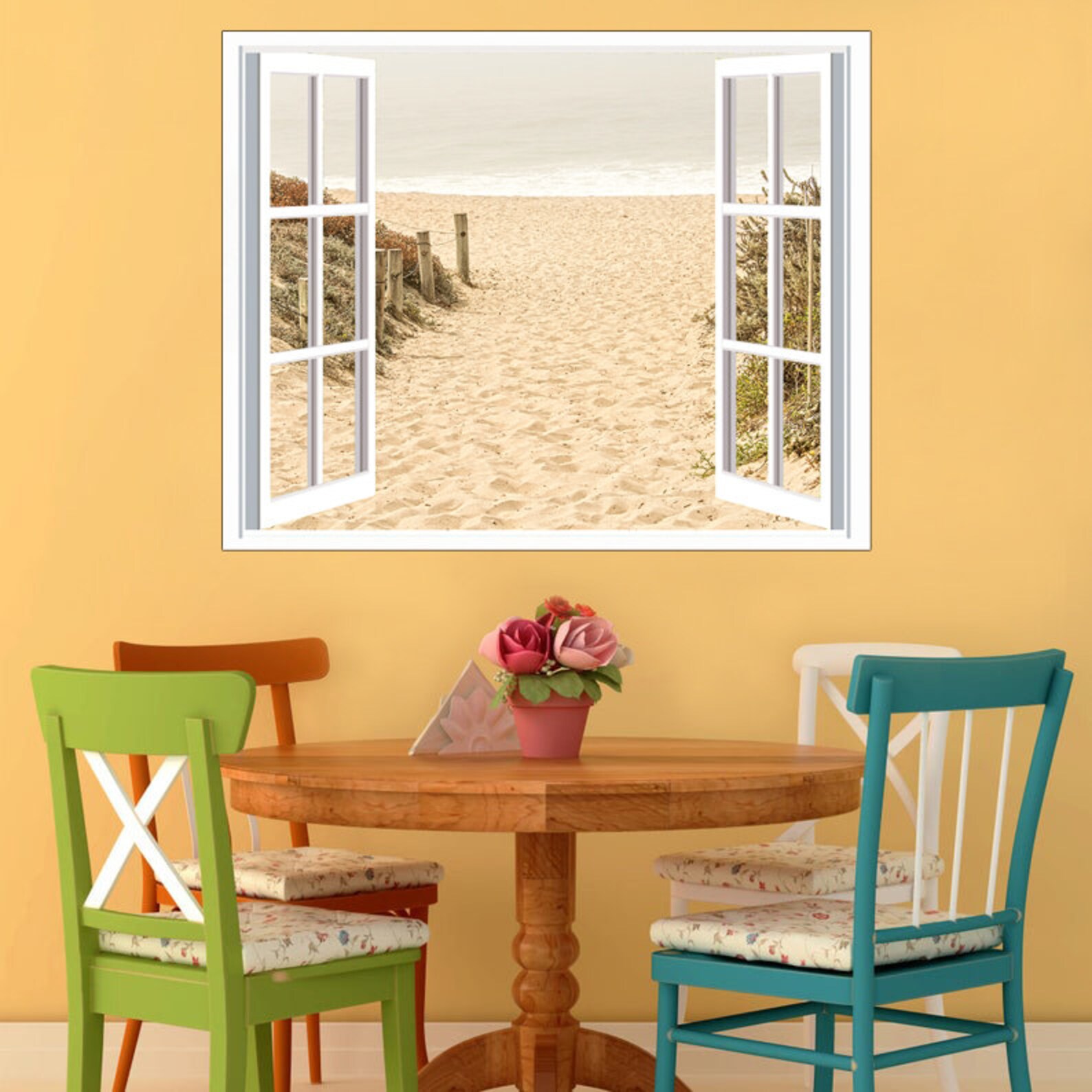 Window View of Beach Open Window to Beach View Beach Wall - Etsy