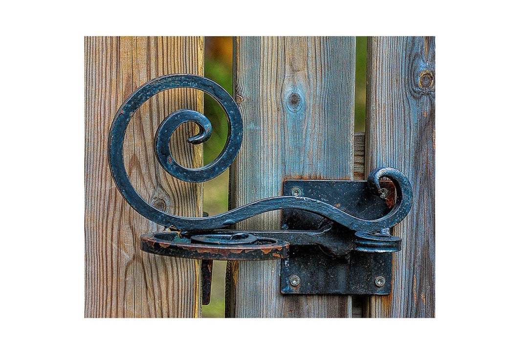 Rustic Gate Handle Print, Farmhouse Wall Art - Etsy