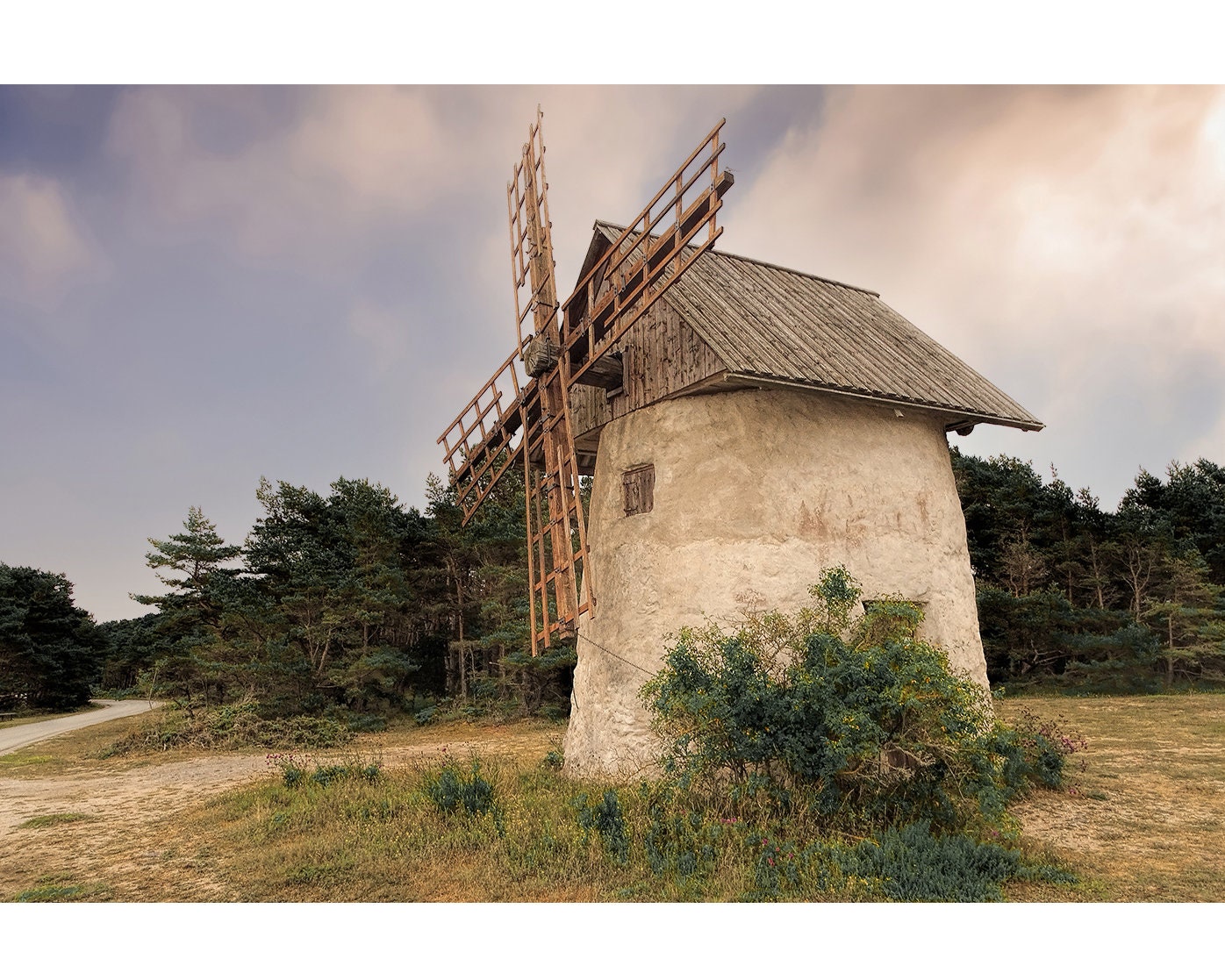 Photo of an Old Windmill, Old Mill Rustic Wall Décor, Country Décor ...