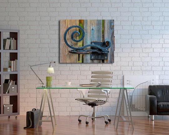 Old Gate Handle Print Rustic Metal Gate Handle Rustic Decor - Etsy