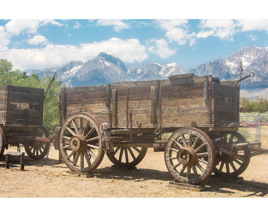 Rustic Old Wagon Print, Gift for Men, Manly Décor, Large Wall Art ...