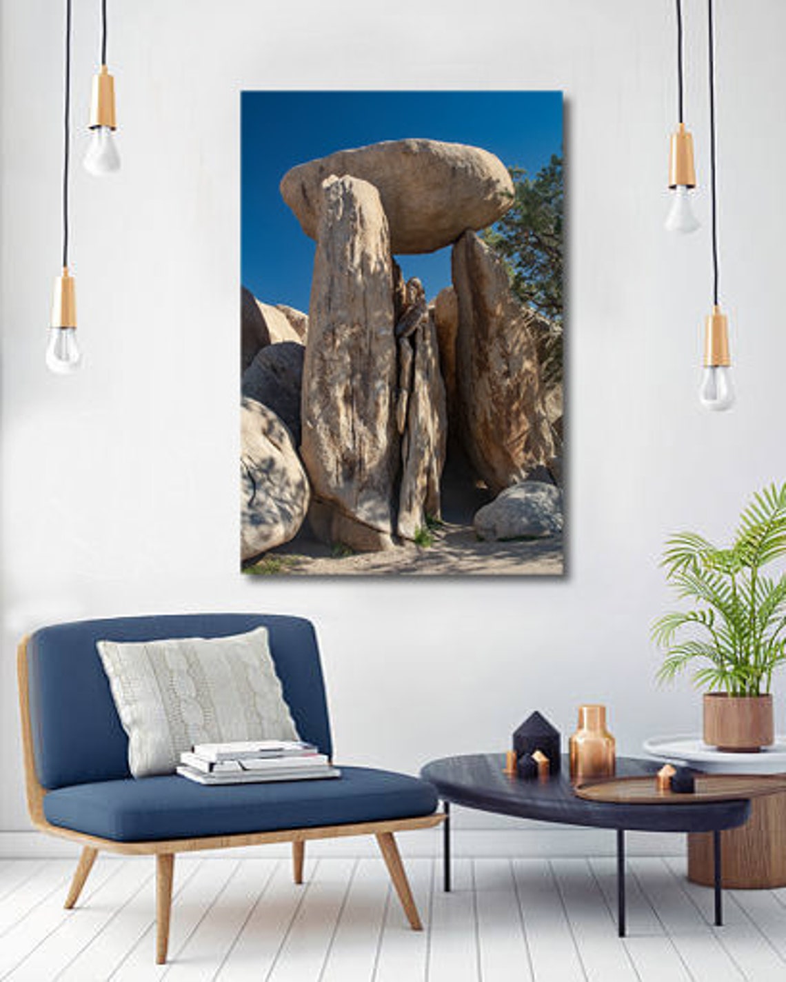 Joshua Tree Rock Formation Photograph Desert Decor Balanced - Etsy