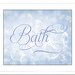 Bath Sign, Bubbles Bath Sign, Bathroom Door Sign, Light Blue Soap ...