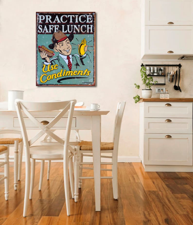 Funny Vintage Diner Sign Photograph, Humorous Sign for Kitchen Wall Art ...