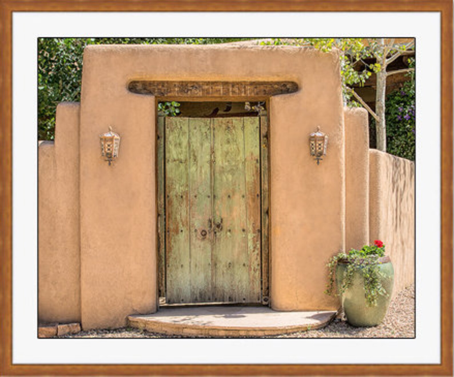 Southwest Decor, Rustic Door Art Print, Santa Fe Decor, Southwestern ...