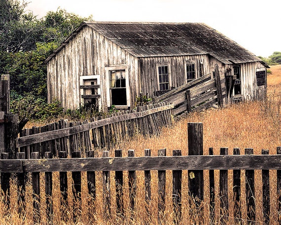 Abandoned Old House Photograph Rustic Farmhouse DecorRustic | Etsy