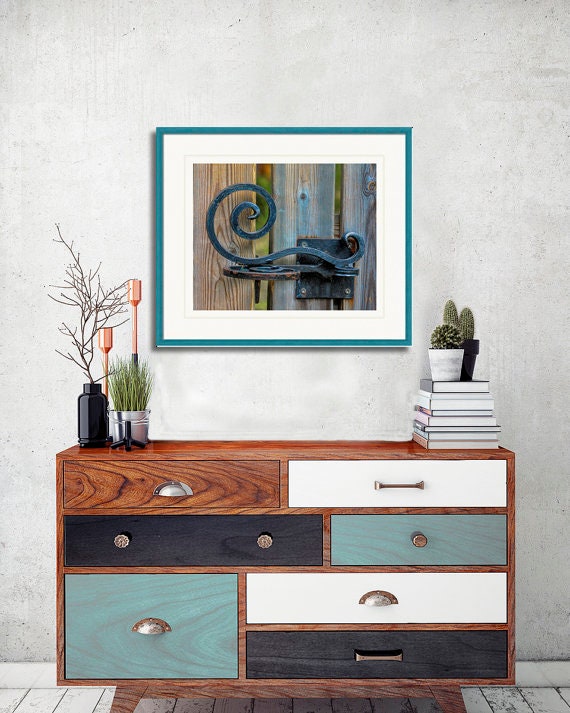 Old Gate Handle Print Rustic Metal Gate Handle Rustic Decor - Etsy