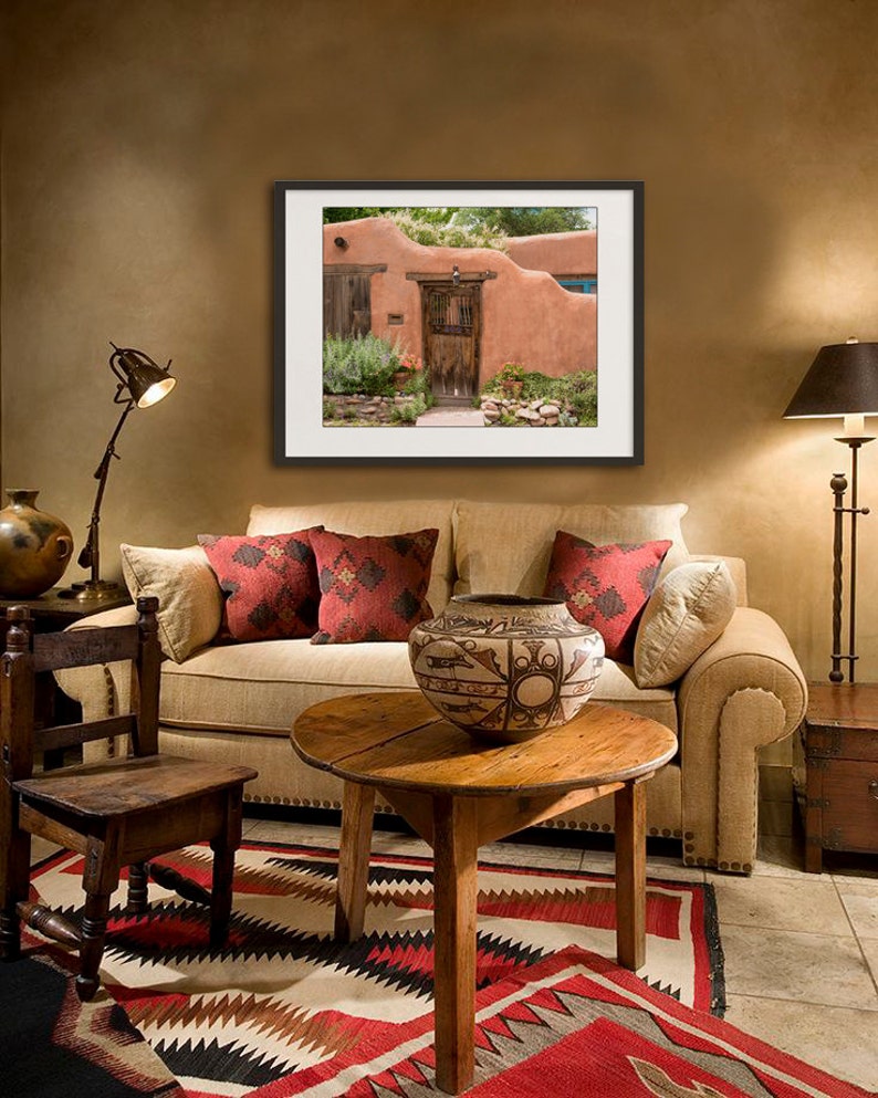 Santa Fe Photography, Southwestern Decor, Santa Fe Adobe Wall, Rustic ...