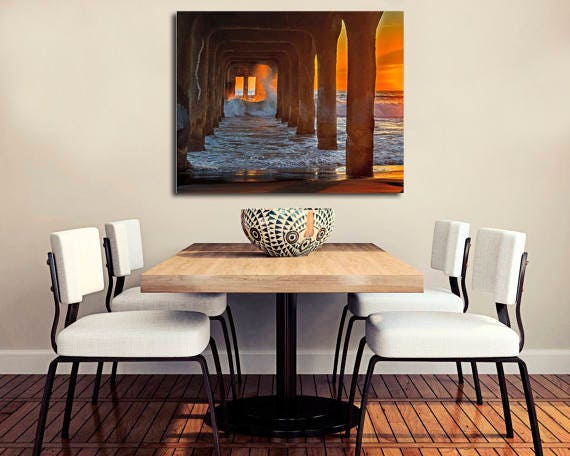 Pier Photography,pier Sunset Photo, Beach Decor, Coastal Beach Wall Art ...