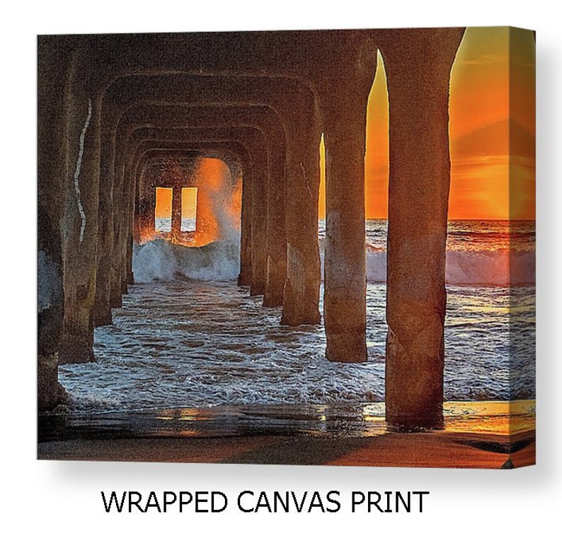 Pier Photography,pier Sunset Photo, Beach Decor, Coastal Beach Wall Art ...