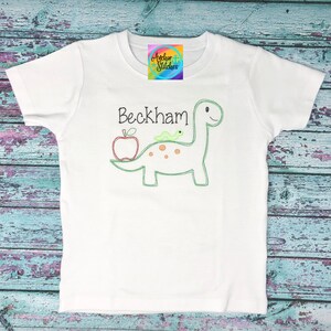 Back to School Dinosaur Shirt, First Day of School Dinosaur Shirt ...