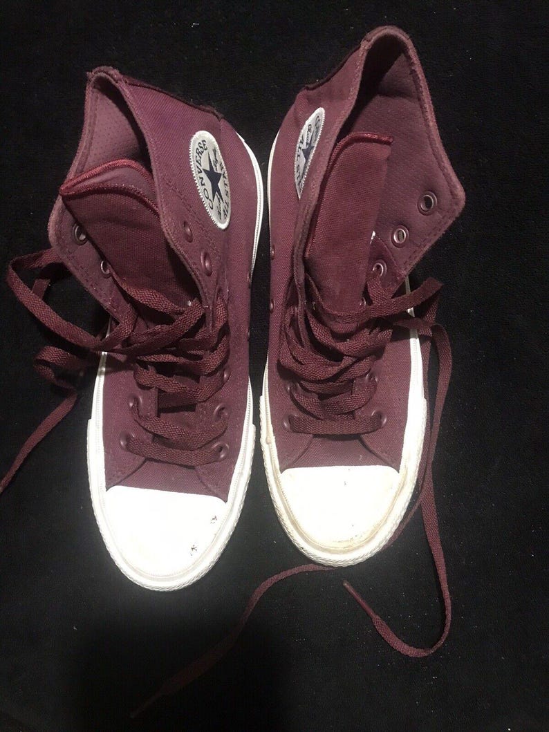 Converse Chuck Taylor All Star High Top Burgundy Bordeaux Lunarlon ...