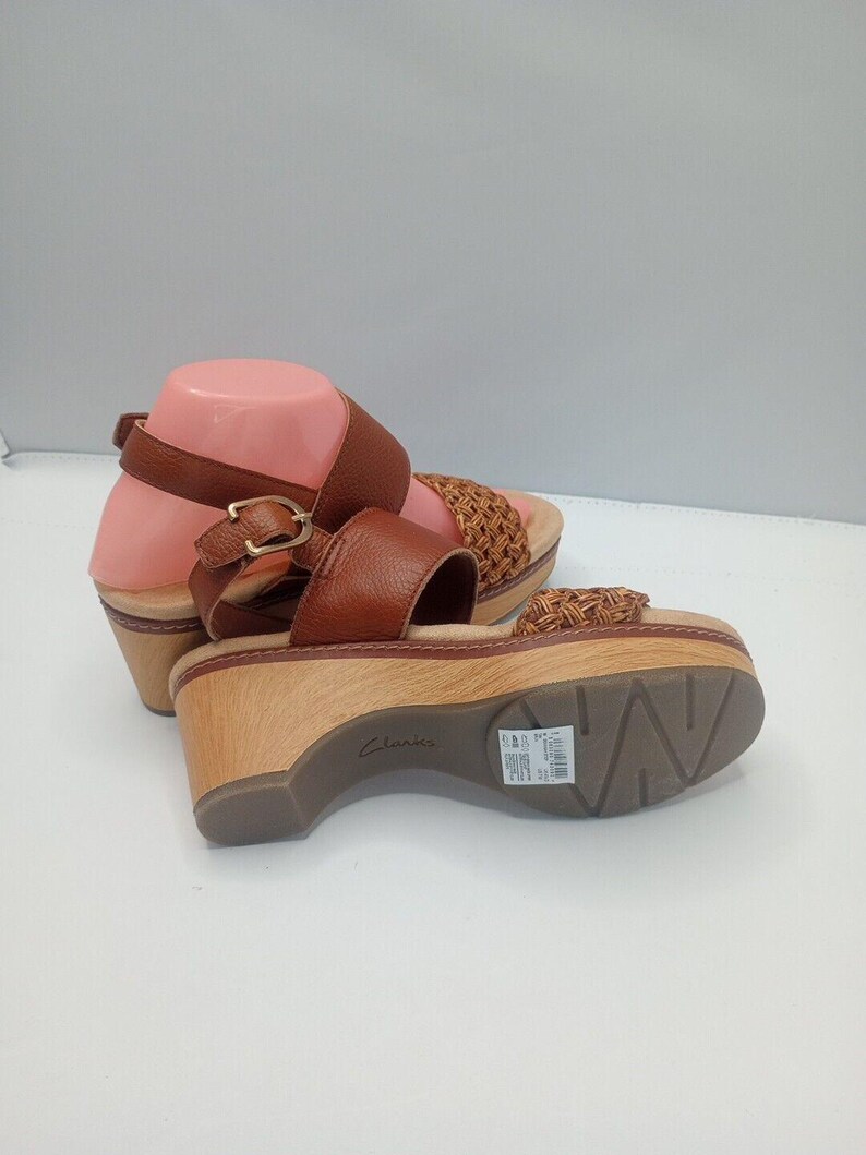 Women's Clarks Collection Seannah Step Sandals 26177439 Tan Leather 7M ...