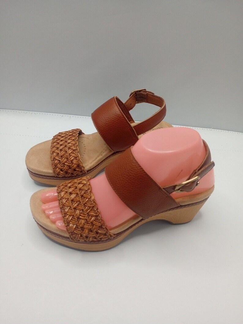 Women's Clarks Collection Seannah Step Sandals 26177439 Tan Leather 7M ...