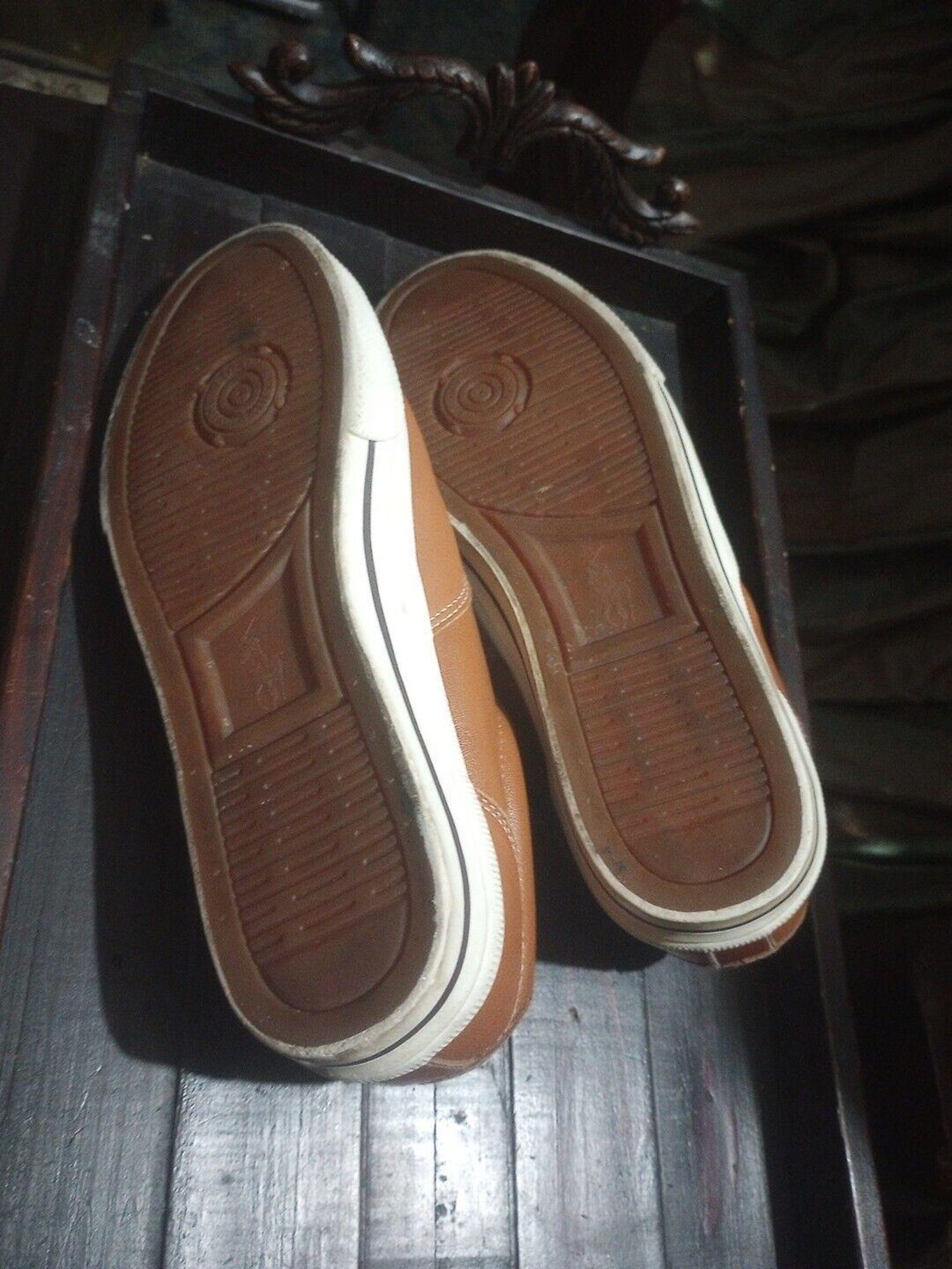 Polo by Ralph Lauren Vaughn Brown Leather Casual Sneakers Size 9.5D - Etsy
