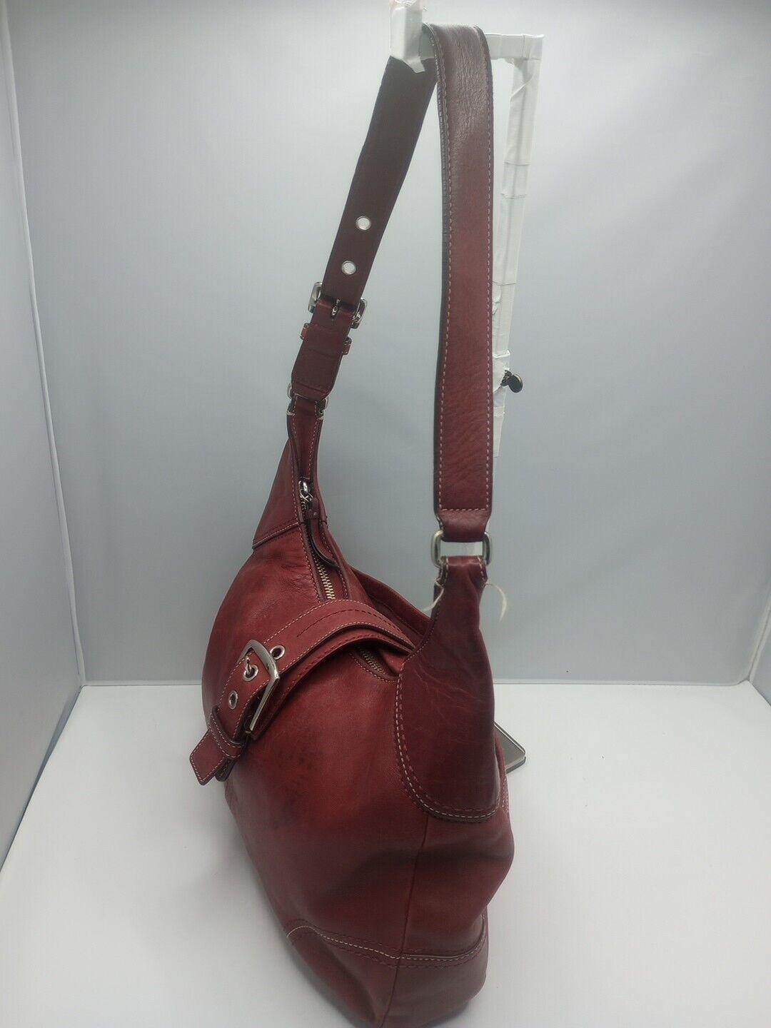 Coach Hampton Women's Handbag Purse Leather Satchel E0820-F12602 Wine ...