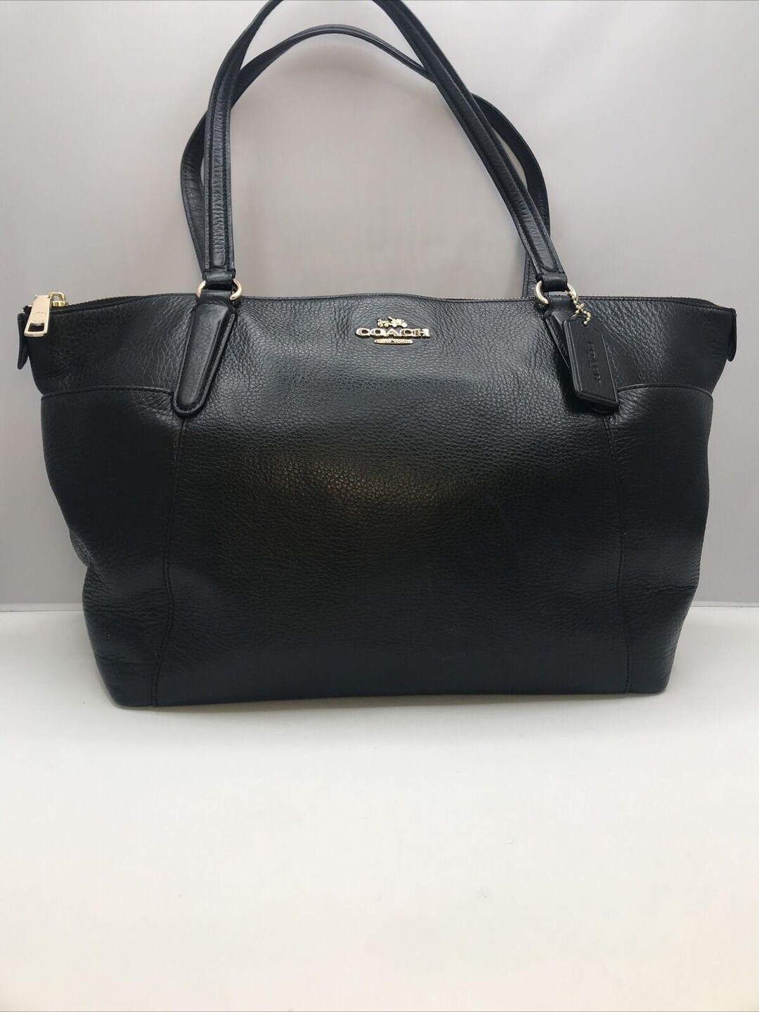 Coach Ava Tote Bag Shoulder F37216 Pebbled Leather Saddle Brown - Etsy