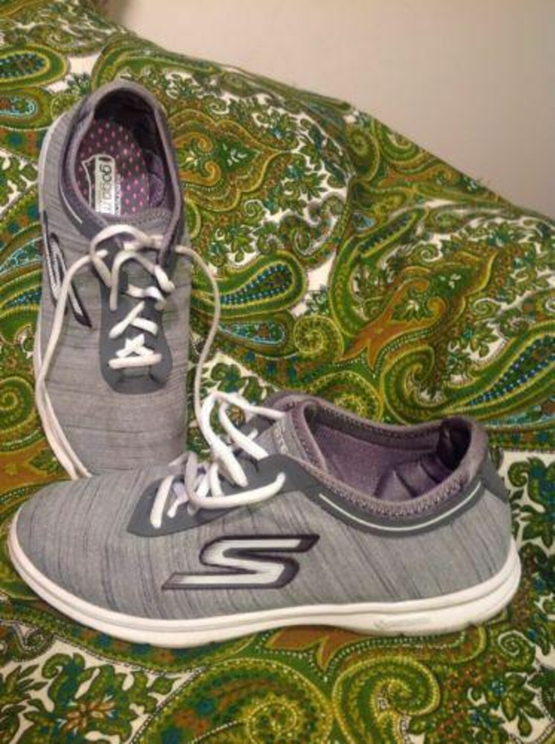 SKECHERS GO STEP Pillars 8.5M Sneakers / Shoes Women's Gray Walking ...