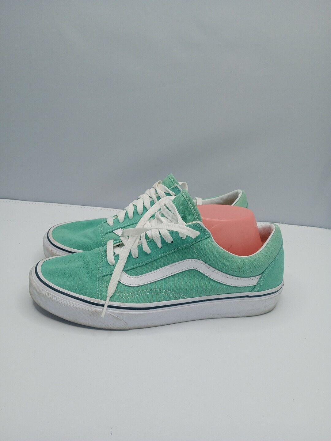 Mint Green Checkered Vans