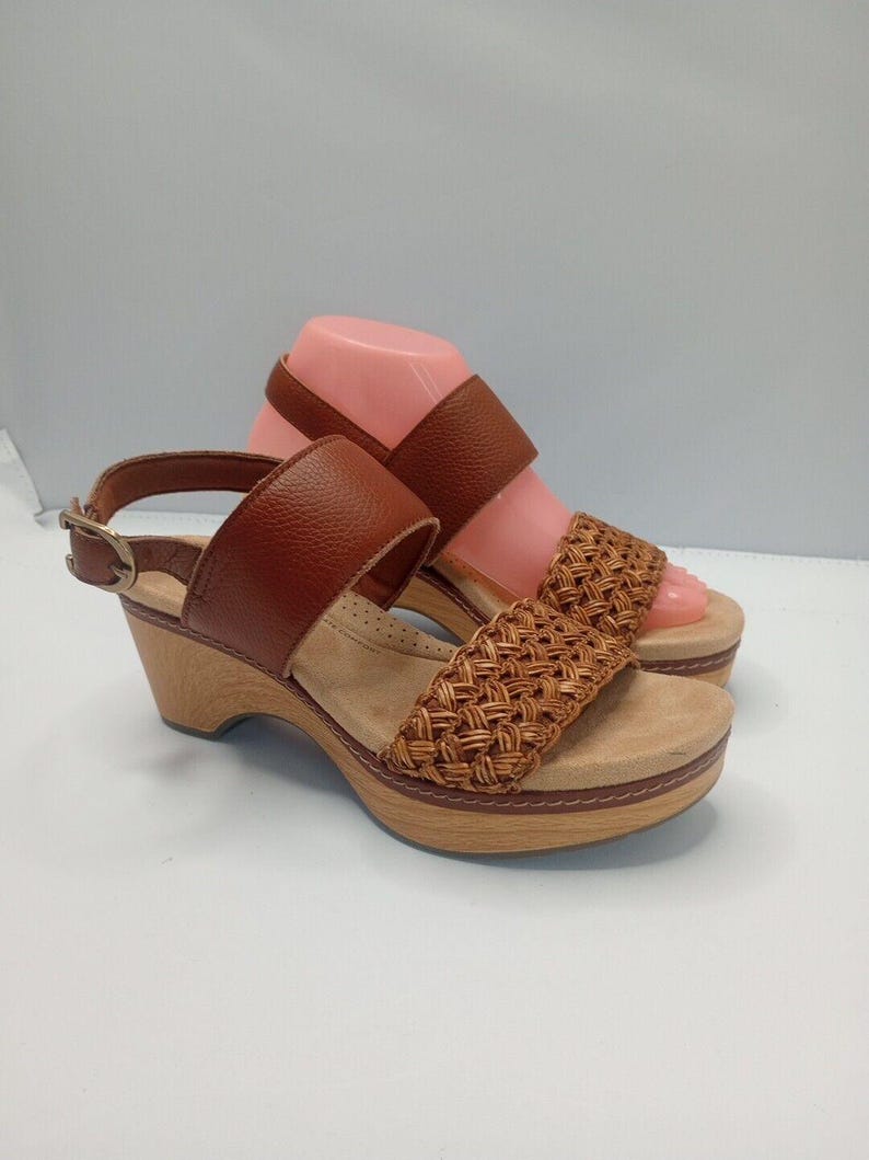 Women's Clarks Collection Seannah Step Sandals 26177439 Tan Leather 7M ...