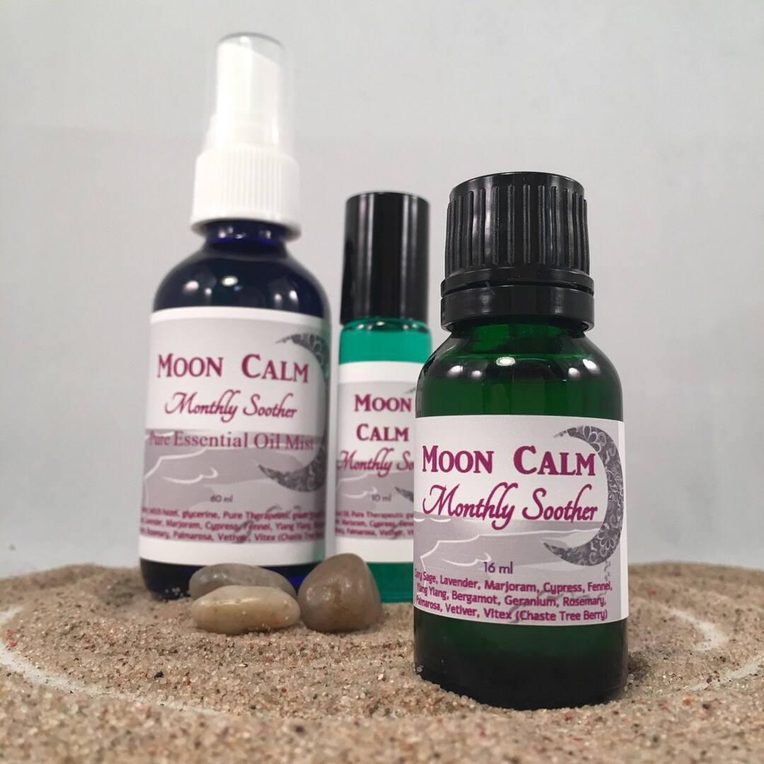 MOON CALM Monthly Menstrual Cycle Essential Oil Blend - Etsy