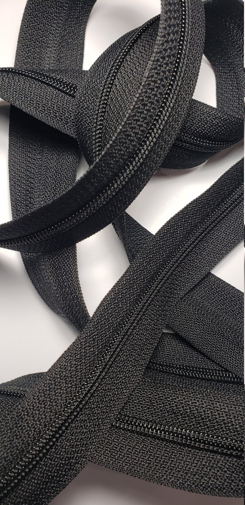 YKK 4.5 Nylon Coil Chain Only sliders Sold Separately Black - Etsy