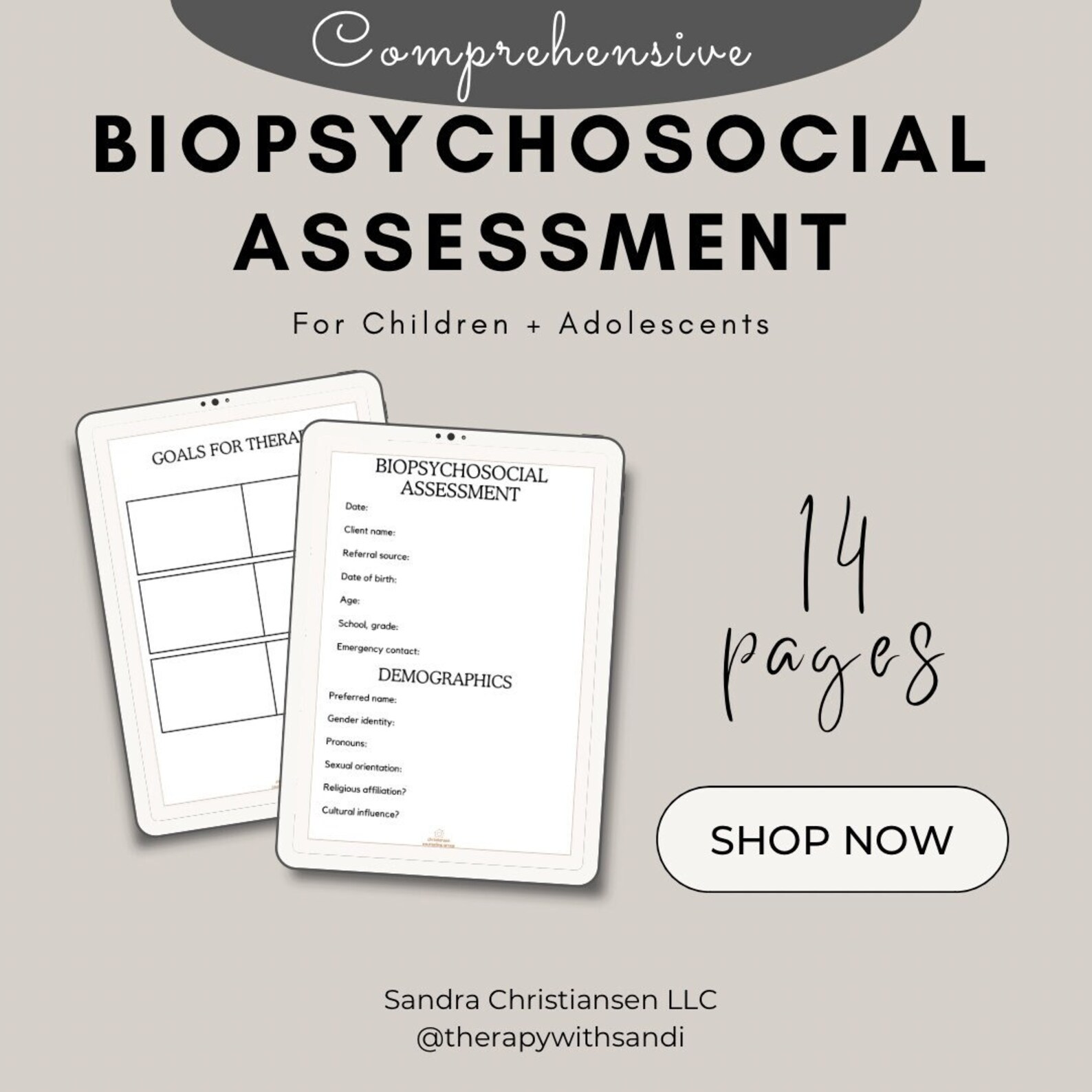 Biopsychosocial Assessment Instant Download - Etsy