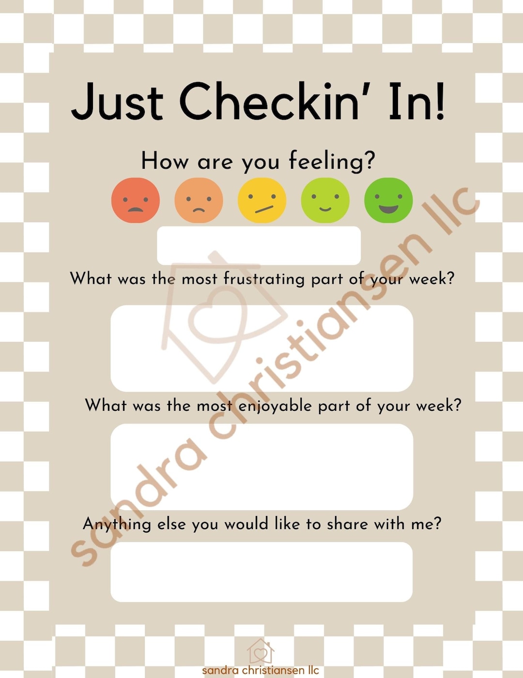 Therapy Check in Digital Download - Etsy